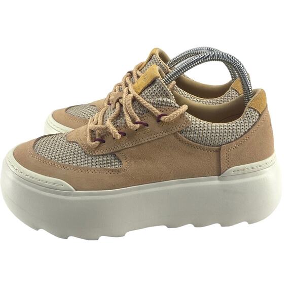 UGG | Shoes | Ugg Marin Mega Lace Sand Trainer Platform Sneakers Tan ...